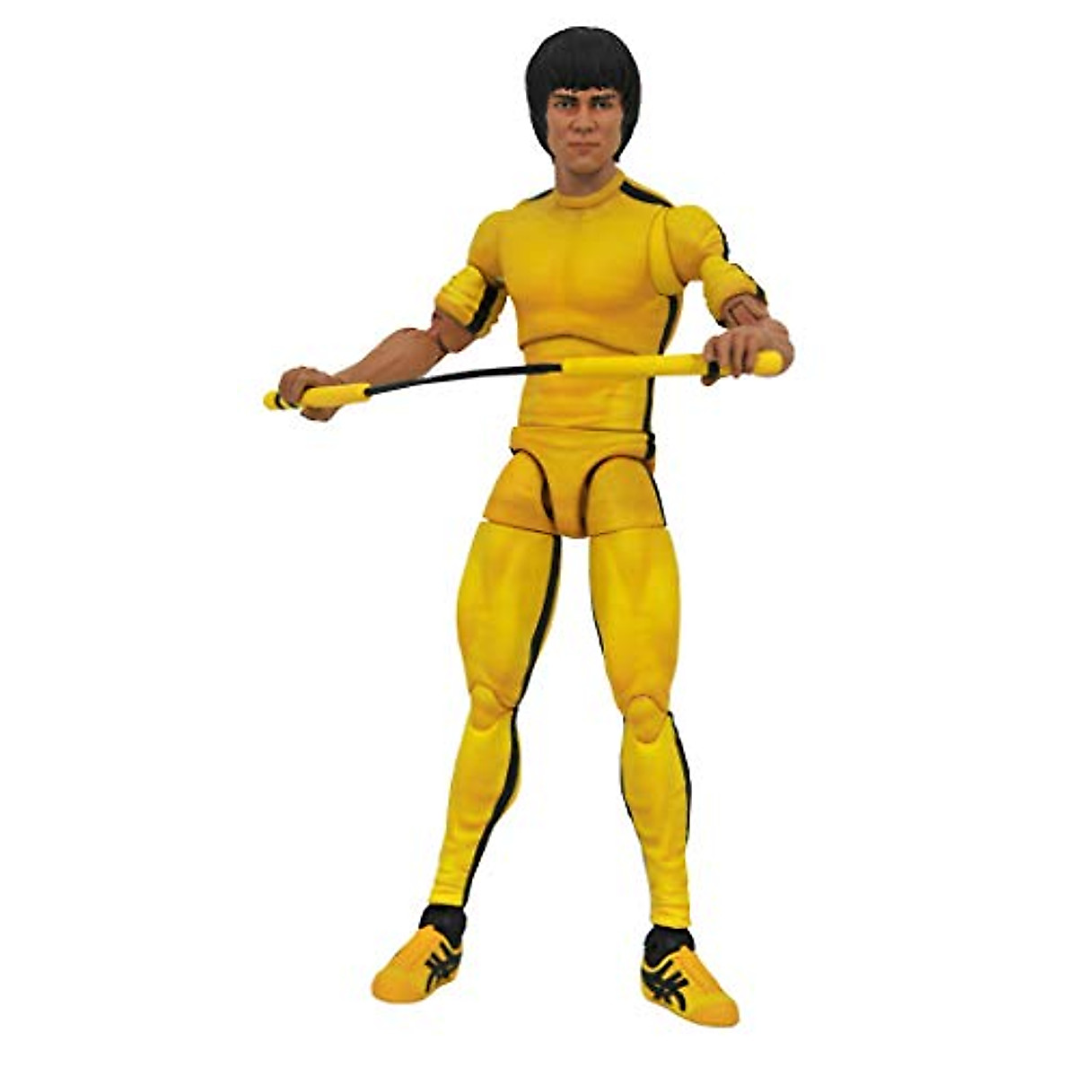 Diamond Select Toys Bruce Lee (Yellow Jumpsuit Version) Select Action Figure, Multicolor, Standard