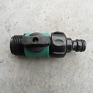 JUSONEY Shut Off Valve, Water Hose Turn Off Valve Garden Hose Connector Set with Rubber Gaskets (12PCS)+Leak-Free Ball Valve (6PCS) Standard 3/4" Thread