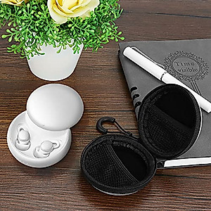 Geekria Shield Headphones Case Compatible with Soundcore Sleep A10 Wireless Bluetooth Earbuds Case, Replacement Hard Shell Travel Carrying Bag with Cable Storage (Grey)