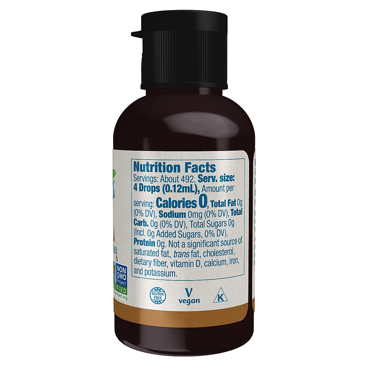 NOW Foods BetterStevia French Vanilla Zero-Calorie Liquid Sweetener, Keto Friendly, Suitable for Diabetics, No Erythritol, 2-Ounce
