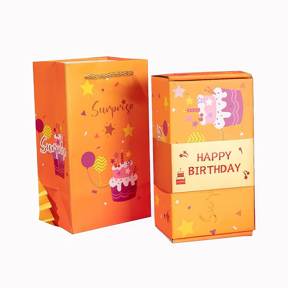 CASINIS Surprise Gift Box Pop Up Boxes Pop Out Explosion Gift Box Creativity Folding Bouncing Red Envelope Gift Box for Birthday Anniversary Valentine Proposal (Happy birthday)