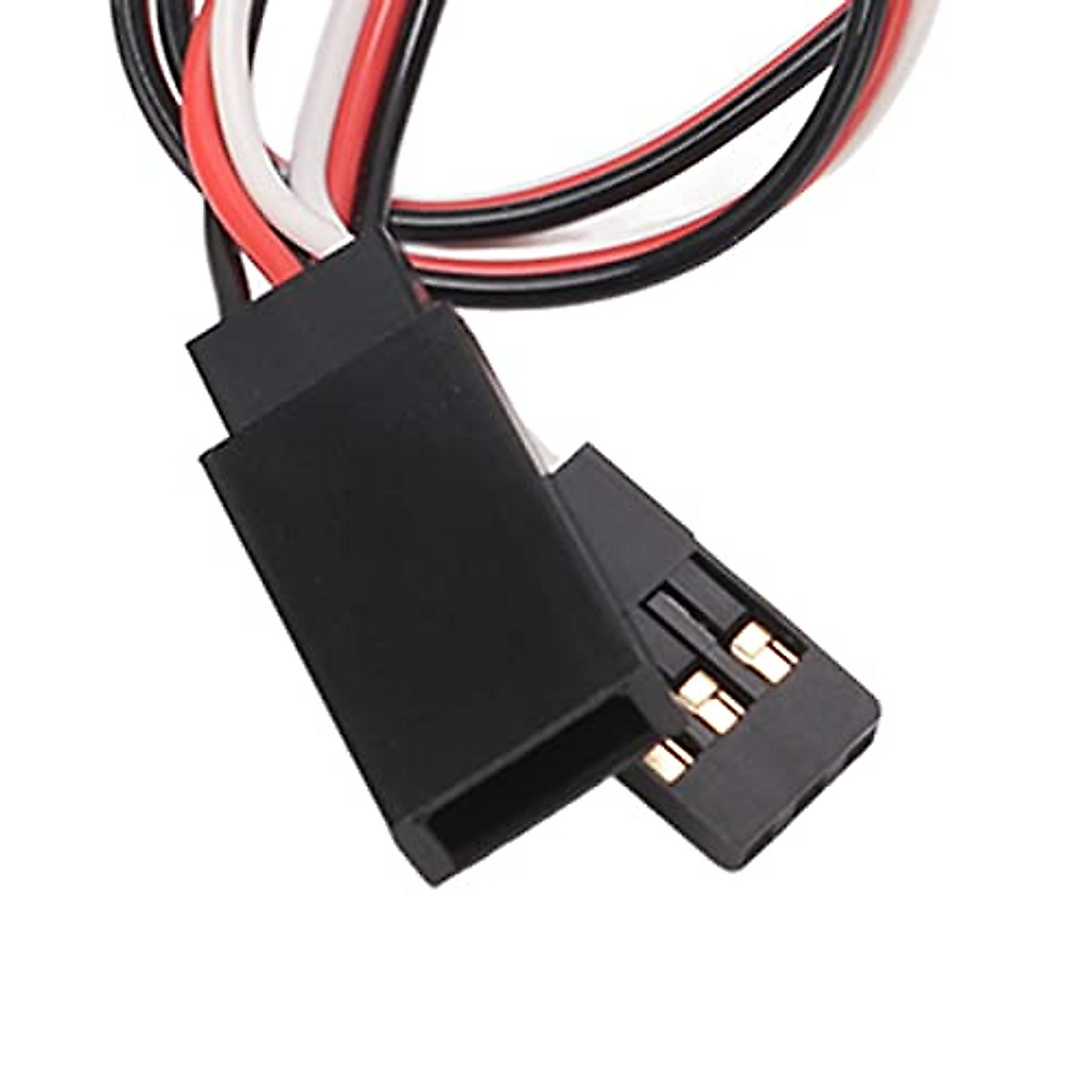 Kuuleyn Mini RC Gyroscope Set, RC Gyro Stabilizer, Cooling Min Gyroscope, GYC300 Mini Gyroscope for RC Car Boat Black Plastic One Pass Gain Sensitivity Adjustment RC Car Gyroscope Module