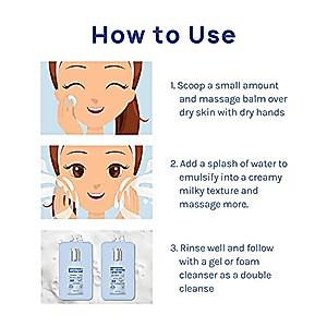 AOA STUDIO Skin Green Tea & Vitamin E Cleansing Balm, Melting Balm to Oil for Makeup Remover, Double Cleansing, Face Wash Cleanser All Skin Type 3.38 Fl Oz, 100 ml