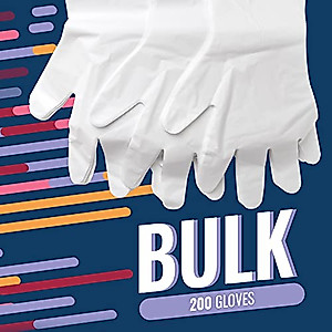 Reli. Vinyl Gloves, Medium | 200 Pack | S,M,L,XL Available | Medium Vinyl Gloves, Disposable | Latex Free Gloves/Powder Free | Disposable Gloves for Hand Protection | Ambidextrous (M)
