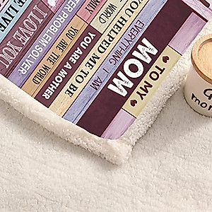 LOVINSUNSHINE Mom Blanket,Moms Birthday Gift Ideas,Gifts for Mom Birthday Unique,Birthday Gifts for Mom from Daughter,Happy Birthday Mom Gifts,Best Birthday Presents for Mom,Bed Blanket 80x60(Pink)