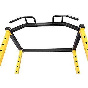 HULKFIT Home Gym Power Cage with Optional Attachments - Yellow