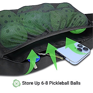 LEWSHQI Pickleball Ball Holder,Tennis Ball Holder,Adjustable Waist Ball Holder for Pickleball/Tennis,Pickleball Accessories Men,Tennis Training Equipment,Pickleball Training Equipment