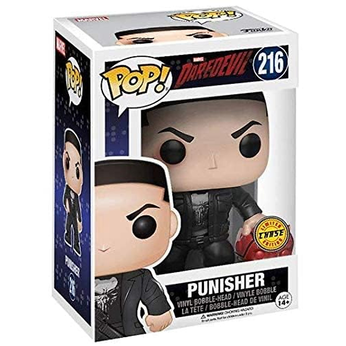 POP Marvel: Netflix Daredevil - Punisher (Frank Castle) Funko Pop! Vinyl Figure (Bundled with Compatible Pop Box Protector Case) Multicolor 3.75 inches