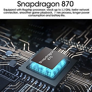 Airshi WiFi Tablet, Octa Core 1960X1080 Resolution Smart Tablet 7000mAh FDH Screen 8GB RAM 256GB ROM with USB Cable for Reading for Video (Blue)