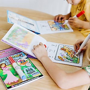 Melissa & Doug On the Go ColorBlast! Activity Books Set - Fairy, Princess, and Sea Life