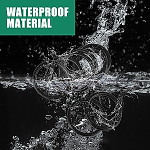 gunhunt 300 PCS Car Seal Ring Classification Kit, 18 Sizes of High Pressure and High Temperature Resistant Rubber O-Rings, Car Air Conditioner A/C Repair Gasket Seal Ring, Universal for Cars (Black)