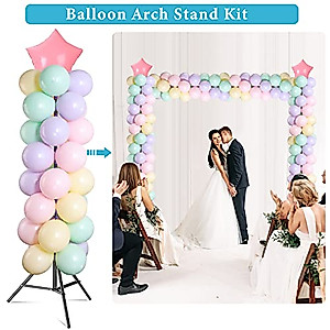Professional Backdrop Stand for Parties, SoftTime Adjustable Backdrop Stand Kit 7x6.5Ft, Heavy Duty Background Banner Stand Backdrop for Photoshoot Photo Video Studio Balloon Party Decorations