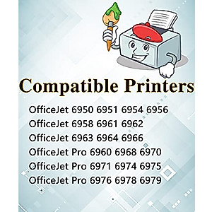 MM MUCH & MORE Compatible Ink Cartridge Replacement for HP 902 XL 902XL for Officejet Pro 6968 6970 6975 6978 6960 6951 6954 6956 6958 6962 6950 Printer (2 Black, Cyan, Magenta, Yellow) 5-Pack