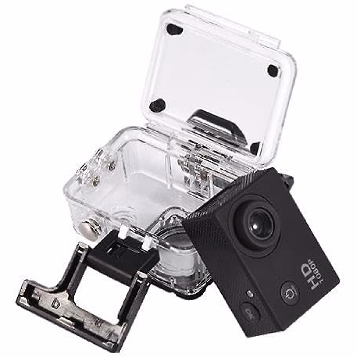 haillusty Waterproof Outdoor Sports Camera - Full Camcorder with Rechargeable Battery Mounting Accessories Kit Included