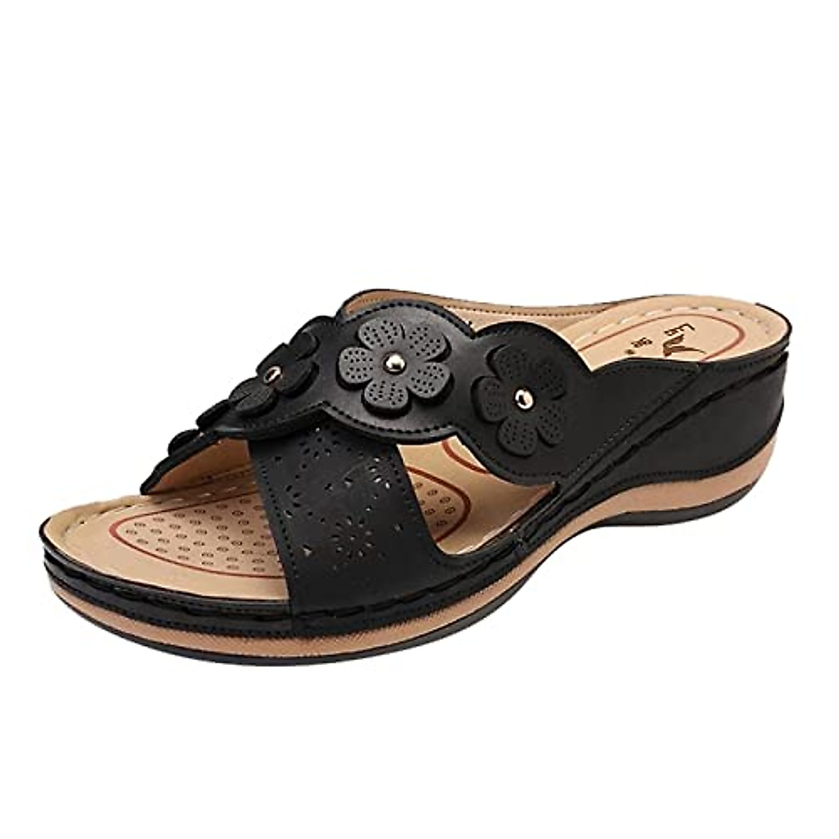 JMMSlmax Wedding Sandals for Women Guest Open Toe Buckle Ankle Strap Espadrille Sandals Platform Sandals Women Wide Width