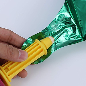 Creaides 6 Pack Coconut Palm Leaves Balloons Helium Foil Green Palm Tree Leaves Balloons for Birthday Wedding Baby Shower Hawaii Luau Tropical Party Decorations