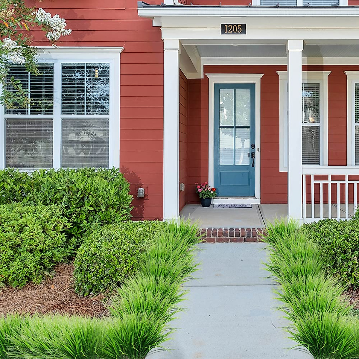 6 Bundles Artificial Grasses Outdoor Fake Grass Faux for Indoor Outdoor Window Home Garden Decoration Fake Bushes Artificial Grass Plant