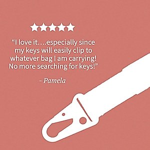 Thread Wallets Keychain Clip & Lanyard Hook: Durable Key Clip for Belt - Stylish & Compact Key Chain Clip for Keys, Keychain Lanyard Clips and Hooks for Easy Organization of Keys & Accessories (Black)