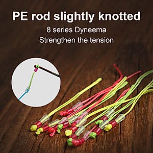 adonpshy Fishing Pole Tip Line Wear Rod Tip Line Knot Strengthen for Fishing 50Pcs 2