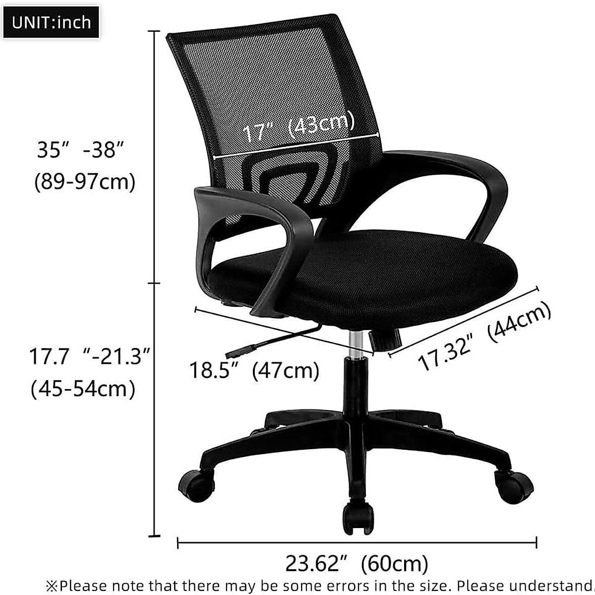 Sleek Modern Design: Adjustable Black Office Chair for Comfortable and Stylish Workdays