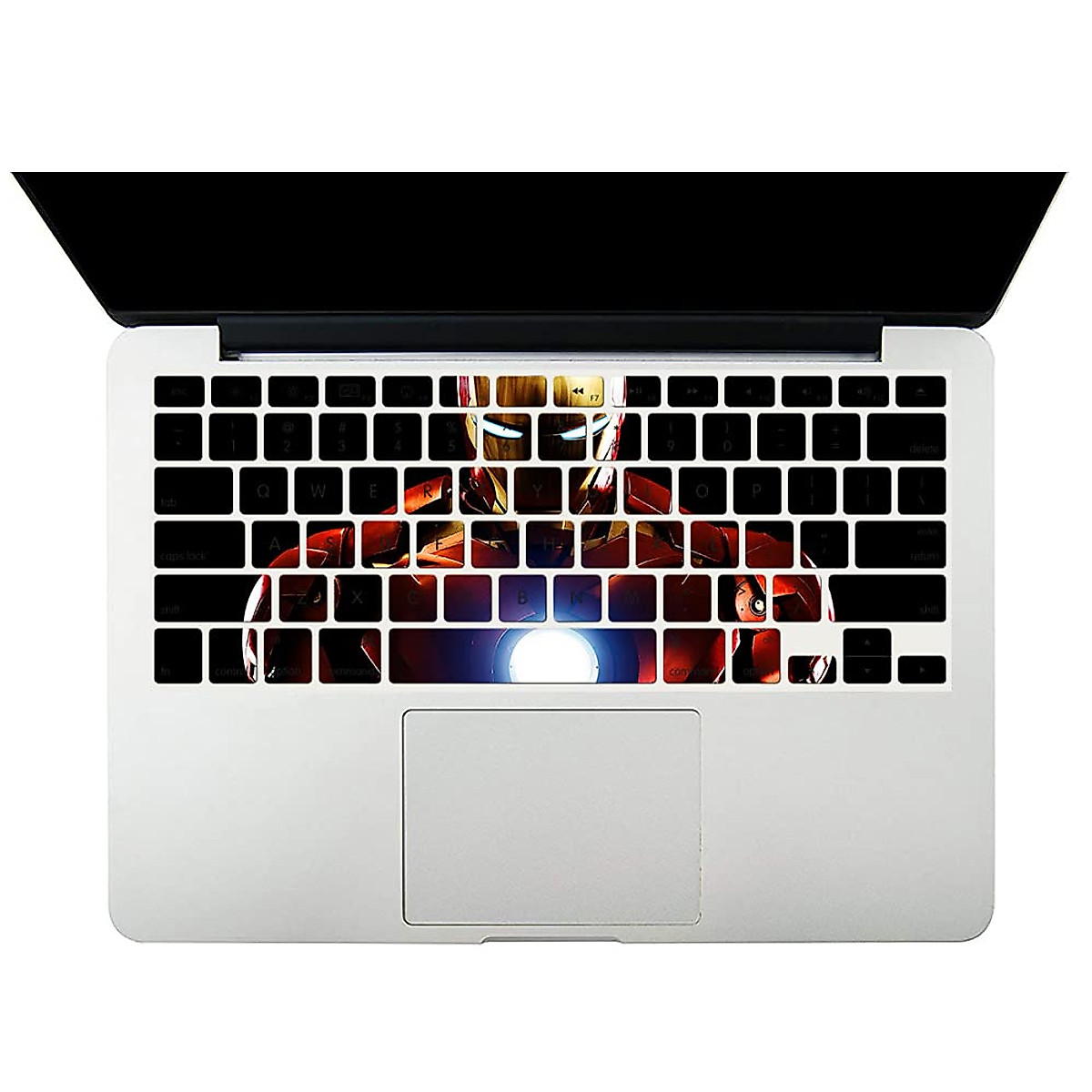 Bandless Case Compatible with MacBook Air 13 Retina 2020 2019 A2337 M1 A2179 A1932, Plastic Protective Hard Shell + Keyboard Cover for inch Touch ID - Ironman 1 A2337/A2179/A1932 (Air 2018-2020)