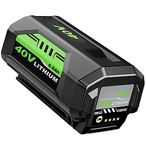 Moticett New Upgraded 6000mAh Replacement for Ryobi 40V Battery 6.0Ah Compatible with Ryobi Lithium Battery 40V Replacement for Ryobi 40 Volt Battery OP4026 OP40601 OP4050A OP4040 OP4030 OP4050
