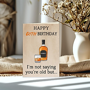 Abeletree Funny 60th Birthday Card & Gifts for Women Men, 60th Birthday Decorations for Mom Dad Grandma Grandpa, Gifts for 60 Year Old Woman Man