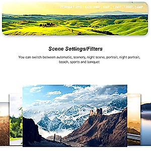 Zyyini Digital Camera, Mini FHD 1080P 40MP Vlogging Camera with 16X Digital Zoom, TFT 2.4 inch Screen, Fixed Focusing Lens 4P, USB Rechargeable Camera for Students/Teens/Kids(Black)