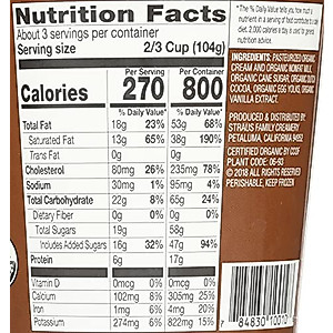 Straus Family Creamery, Organic Dutch Chocolate Ice Cream, 1 16 oz (Frozen)