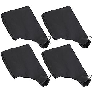 4Pcs Black Dust Collection Bag for Miter Saw Table Saw Miter Saw Dust Bag Black Dust Collection Bag 255 Model with Zipper and Wired Adjustable Stand Dust Bag or Miter Saw, Tank Belt Sander, Edge Plane
