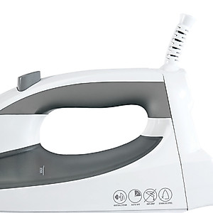 BLACK+DECKER Black & Decker F976 Quickpress Iron with Smart Steam Technology, White/Silver