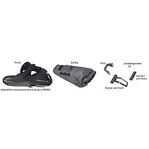 Blackburn Outpost Elite Universal Seat Pack and Dry Bike Bag (Black/Grey, One Size)
