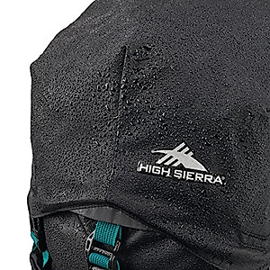 High Sierra Pathway 2.0 Backpack with Hydration Storage Sleeve, for Hiking, Biking, Camping, Traveling, Black, 75L