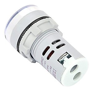 YWBL-WH AC Round Frequency Meter LED Digital Display Hz Frequency Indicator Light