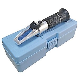Agriculture Solutions Antifreeze Refractometer Displaying in Fahrenheit for Checking Freezing Point of Automobile Antifreeze Systems and Battery Fluid Condition. Battery Acid, Glycol, Coolant, Antifreeze Tester