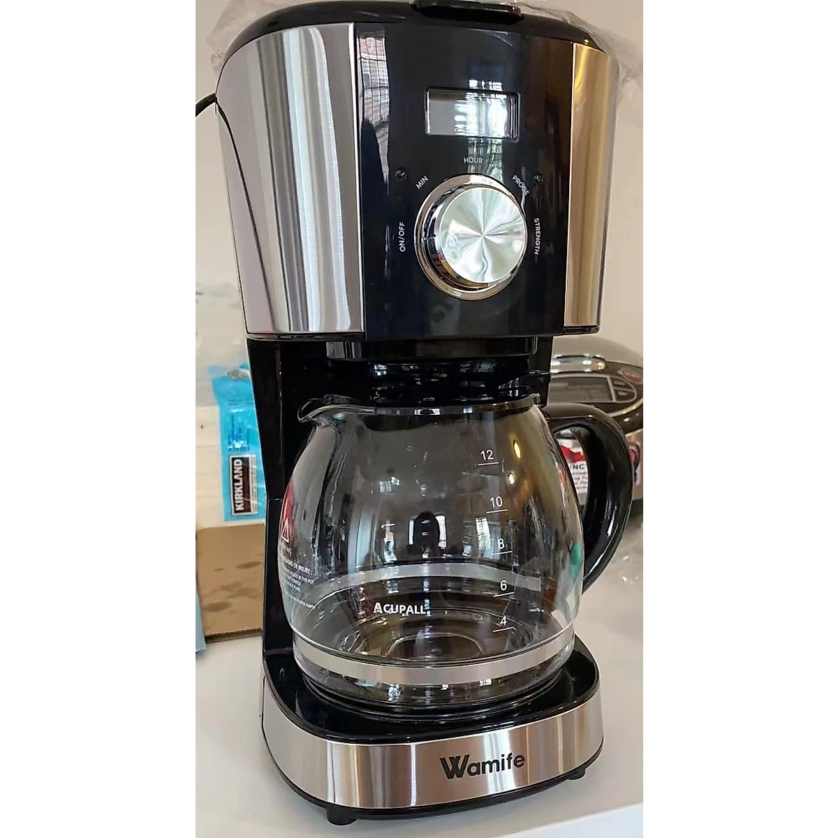 Coffee Machine Replacement 12-CUP Glass Pot, Compatible With Kitchenaid KCM1209 KCM1208 Cuisinart DCC 1220BKS, Capresso SG300, Gourmia GCM3260, Krups Essential Wamife Mueller 12 cups coffee machine