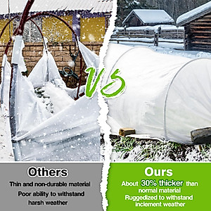 Alphatool Plant Covers Freeze Protection- 10 ft x 30 ft Breathable Non-Woven Fabric Frost Proof Floating Row Cover Durable 1.0oz/yd² Thick Plant Blankets for Winter Outdoor Garden