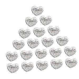 Operitacx 40 Pcs Transparent Love Clip Heavy Duty Bag Clips Money Binder Clips Coffee Bag Seal Clip Large Chip Clips Portable Bag Clips Frog Chip Clips Food Sketchpad Holder Plastic Student