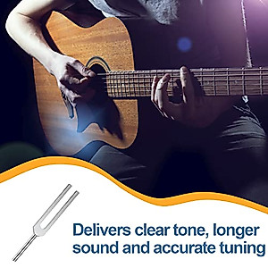 Soulmate Tuning Fork 528 Hz Tuning Forks for Healing with Silicone Hammer and Cleaning Cloth Chakra DNA Repair Sound Healing Musical Instrument Tuning Fork