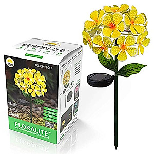 Touch Of ECO Solar LED Metal Flower Stake Light - Perfect for Your Garden, Patio, Walkway, or Outdoor Living Area - Includes 1 Flower Light