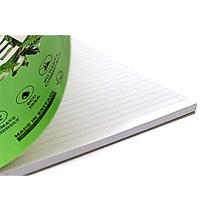 Silvine A4+ Premium Recycled Wirebound Notebook, Lined with Margin, 120 Pages of 100% Recycled Paper. Ref R102 [Pack of 5]