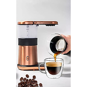 Red Rocks Double Wall Insulated Espresso Cups – Set of 2 4 Oz Double Walled Glass Coffee Mugs with Handles – Lead-Free Borosilicate Glass Espresso Cups – Thermal Clear Glass Cups for Home, Bar