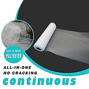 Tulle Fabric Rolls 54 inch by 20 Yards White Tulle Bolt for Wedding Decorations Party Baby Shower Table Skirt Tutu DIY Decor