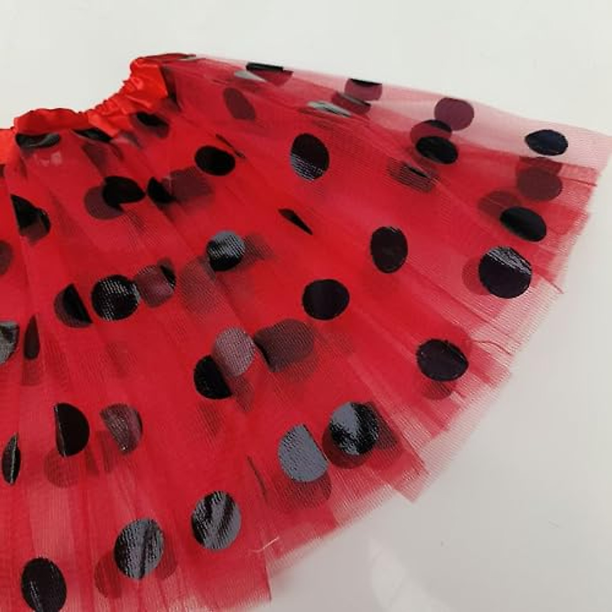 Danballto Ladybug Costume for Toddler Girls Tutu Wings Kids Halloween Costume for Girls Party Favo Dress Up r (red Black)
