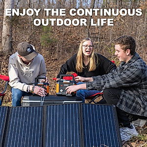 BALDR Portable Power Station 500W, 400Wh Outdoor Solar Generator Mobile Lithium Battery Pack with 120V AC Outlet (Solar Panel Optional) for Road Trip Camping, Outdoor Adventure