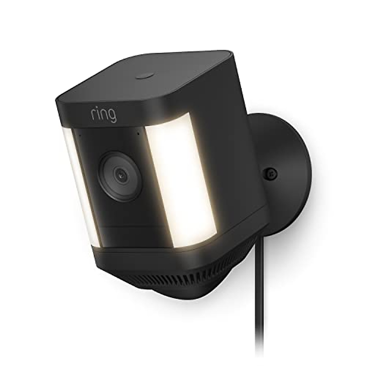 Introducing Ring Spotlight Cam Plus, Plug-in | Two-Way Talk, Color Night Vision, and Security Siren (2022 release) - Black