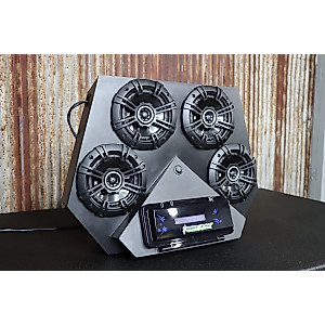 SD 2SBT4B2 -Polaris RZR BT Stereo System UTV Side by Side (4-5.25" Marine Speakers)