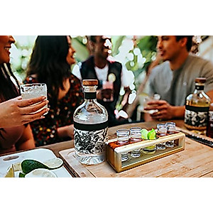 Tequila Shot Glass Serving Tray | Shot Flight, Shot Caddy, Shot Glass Set, Shot Glass Display and Storage … (Center Dish)