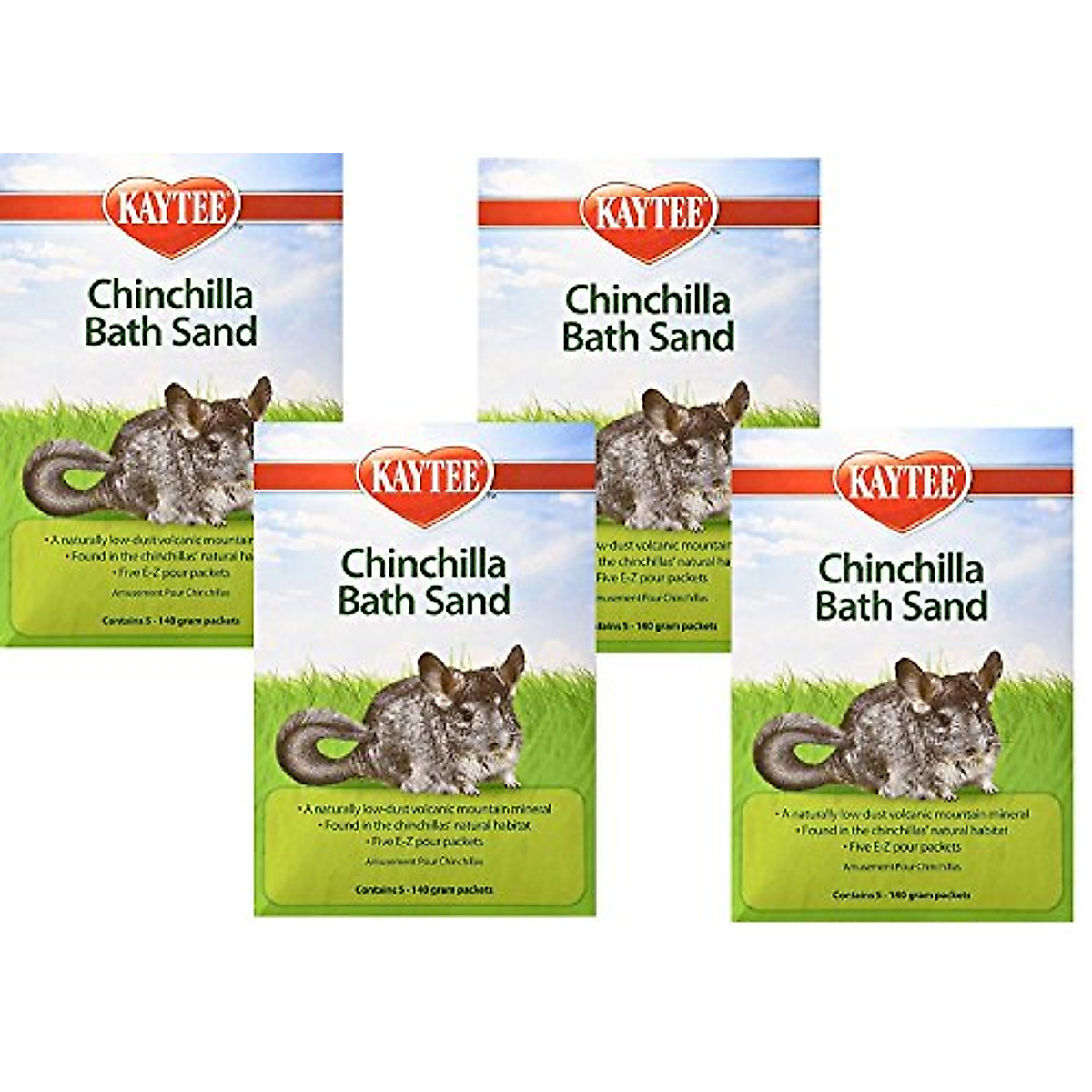 (4 Pack) Kaytee Chinchilla Bath Sand