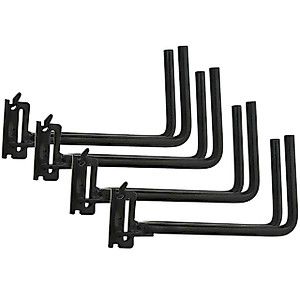 Mytee Products (4 Pack) E-Track Heavy Duty Shovel/Tool Hanger with Spring Fittings | Hook for Tools, Spades, Rakes, in Trucks, Trailers with E Track Tie Down System